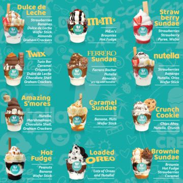 Best Food Trucks | Cool and creamy - menu