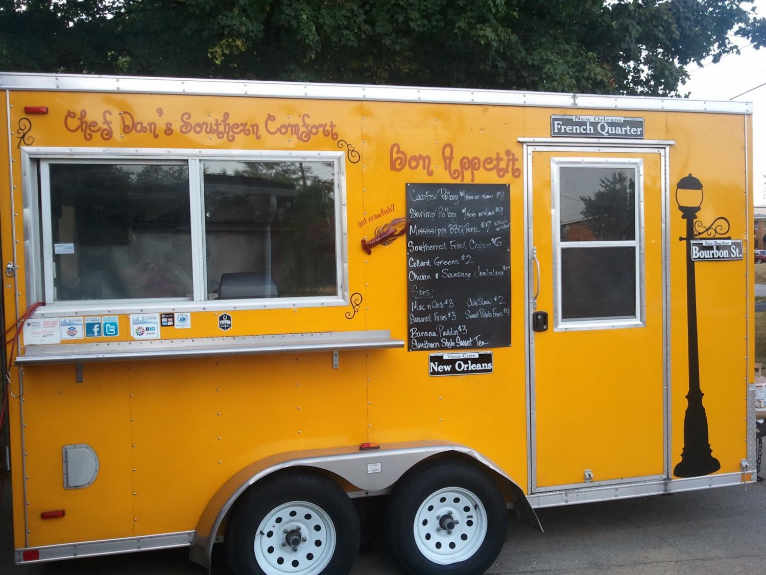 Best Food Trucks | Chef Dan's - menu