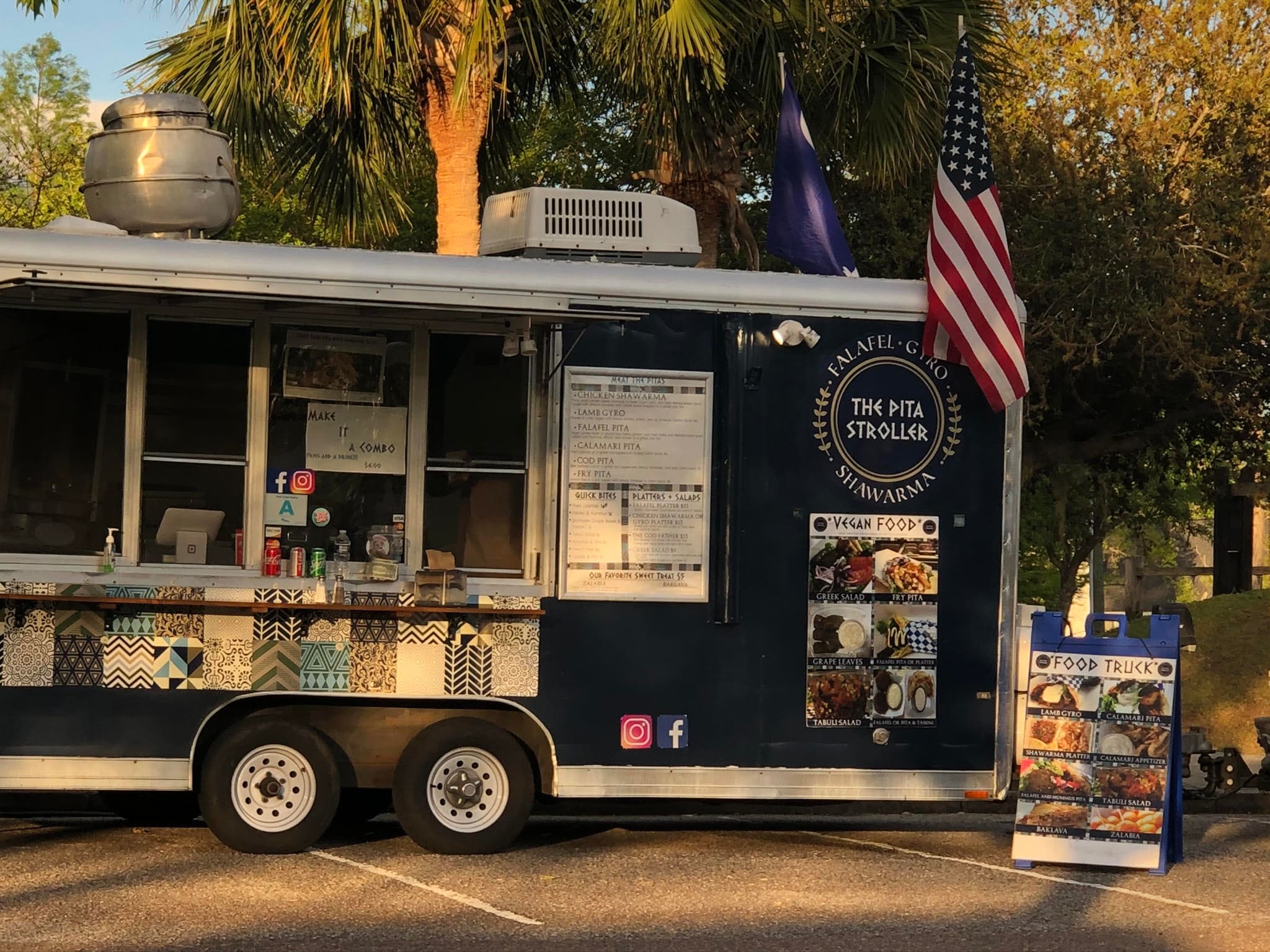 Best Food Trucks | The Pita Stroller Mediterranean Food Trailer