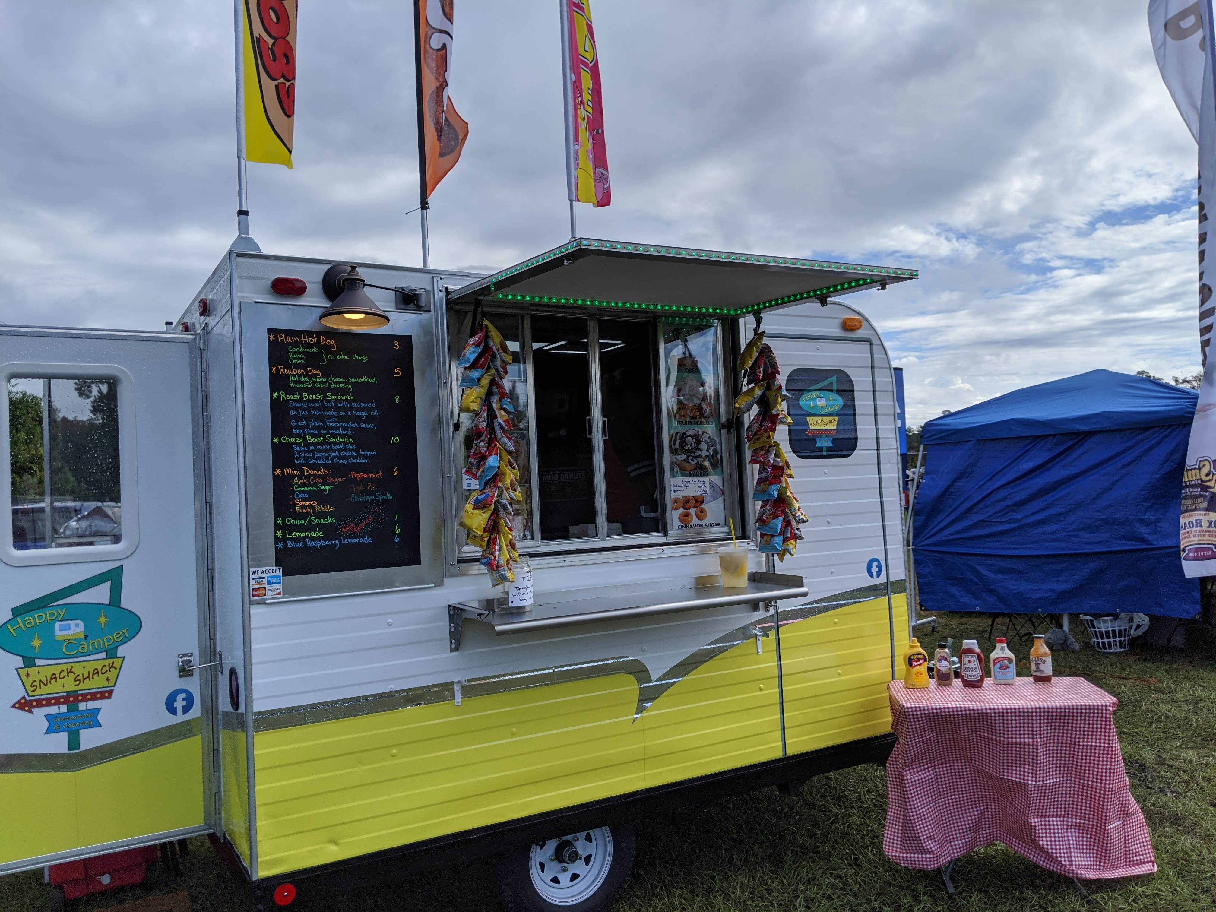Best Food Trucks | Happy Camper Snack Shack - menu