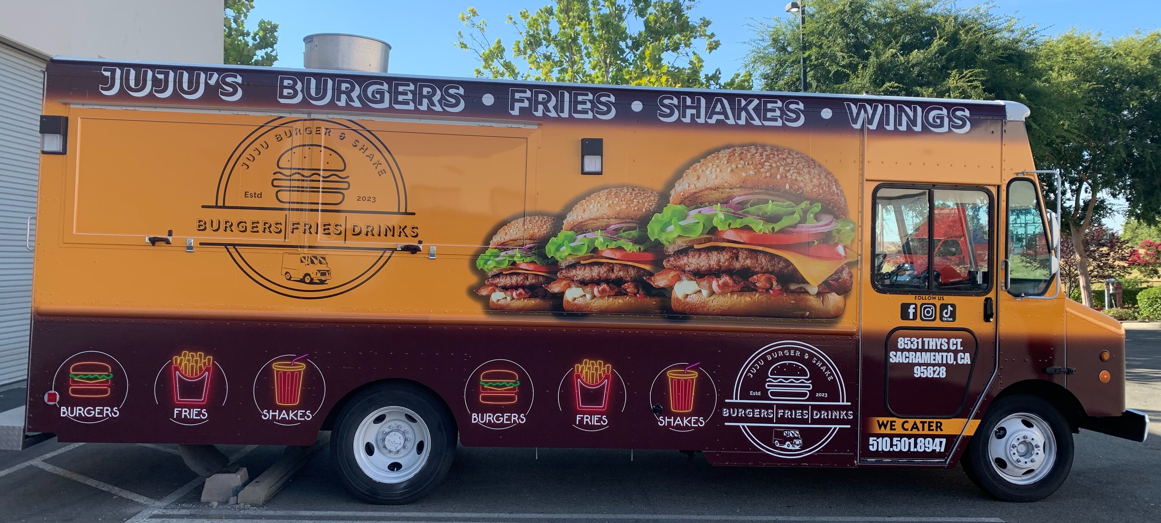 Best Food Trucks | JUJU BURGER AND SHAKE - menu