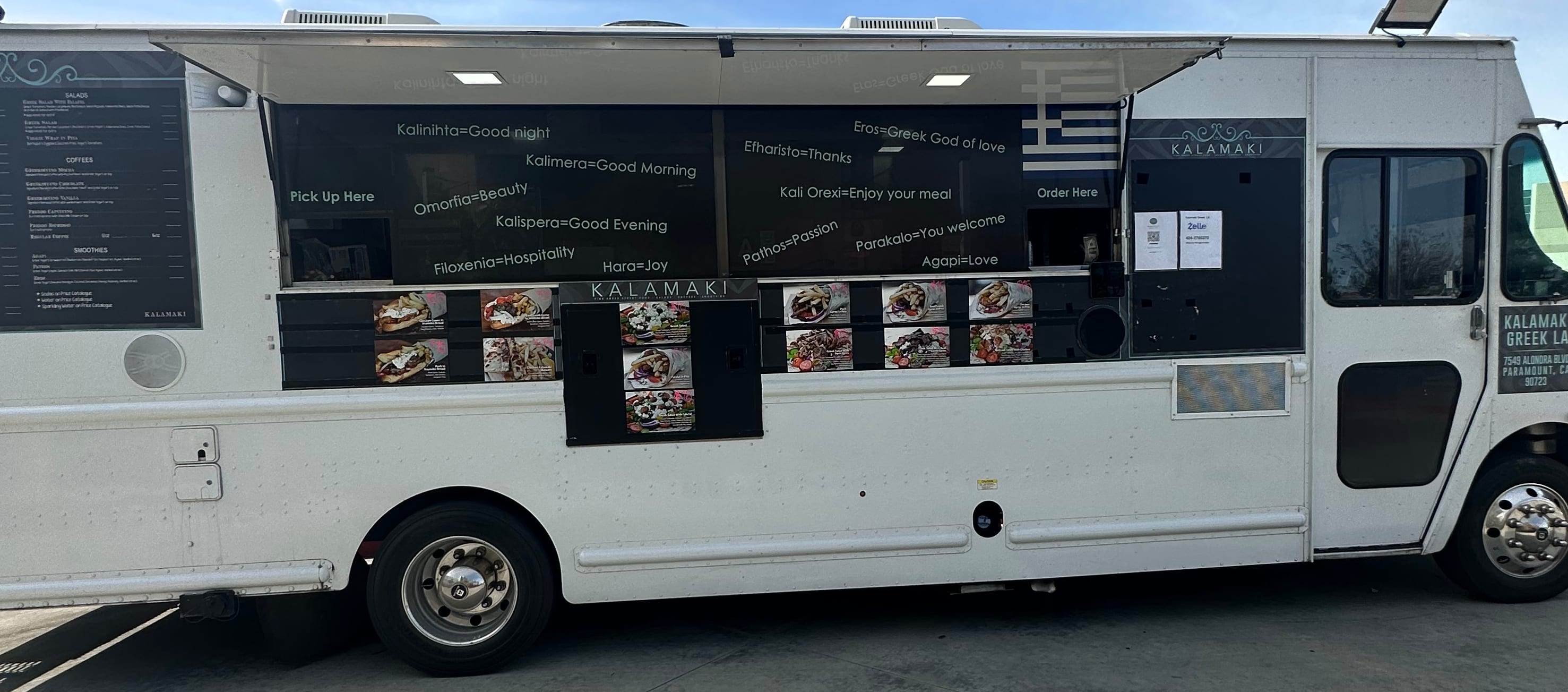 Best Food Trucks | Kalamaki Greek La - menu